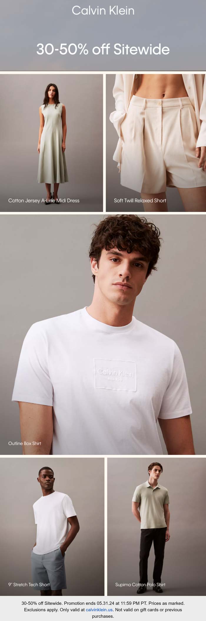 30-50% off everything online at Calvin Klein #calvinklein - The Coupons ...