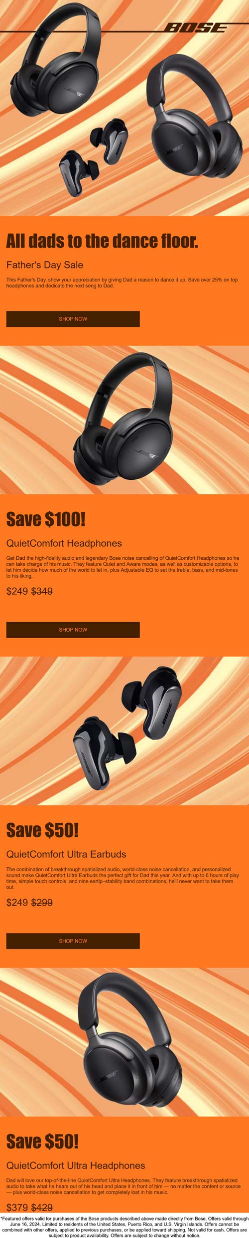 25% off & more on headphones for Dad at Bose #bose - The Coupons App®