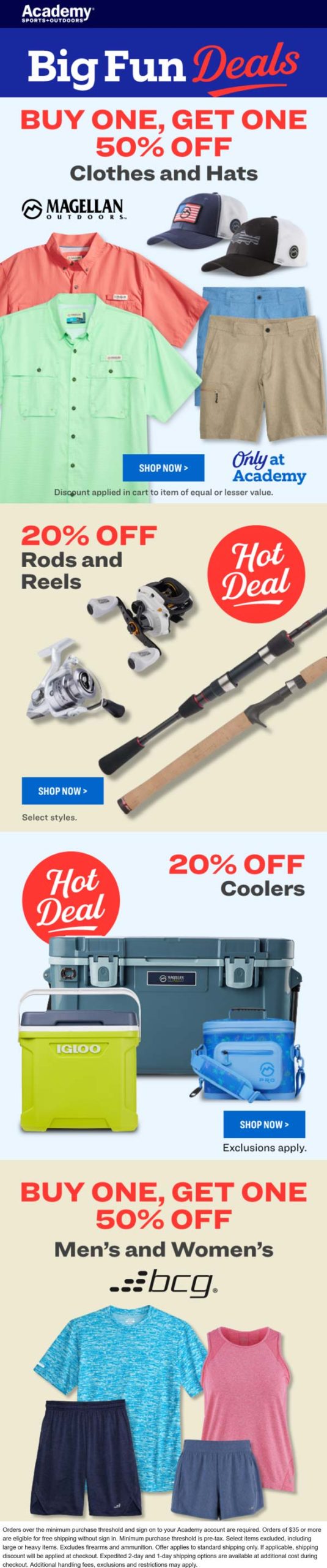 Second apparel 50% off & more today at Academy Sports #academy - The ...