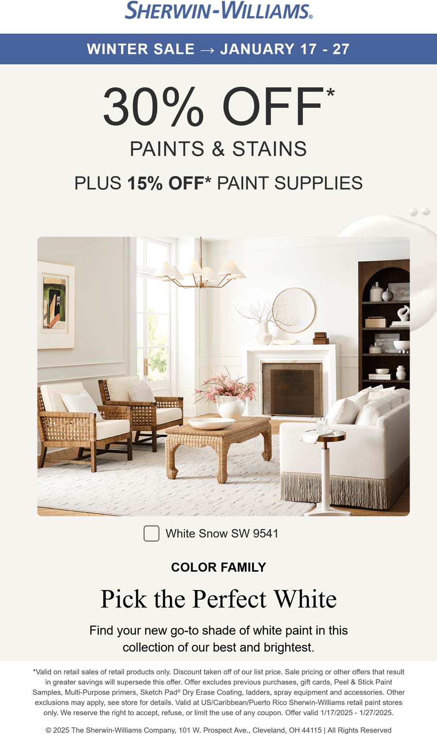 30% off paints & stains at Sherwin Williams #sherwinwilliams - The ...