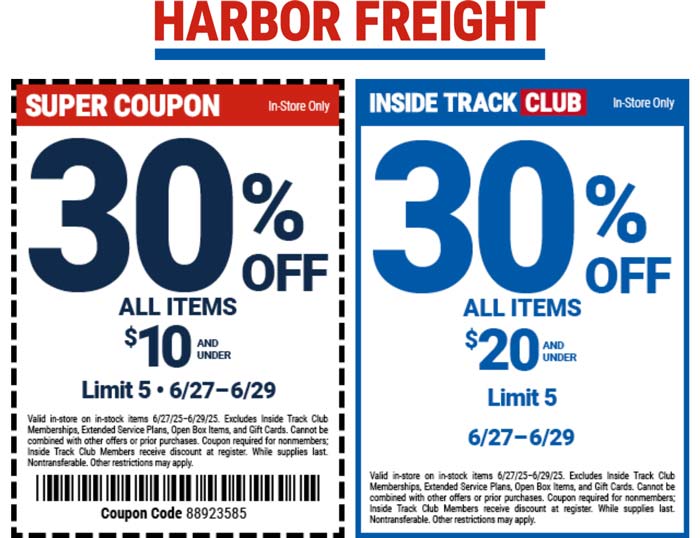 Free bucket on $29 at Harbor Freight Tools #harborfreight - The Coupons ...