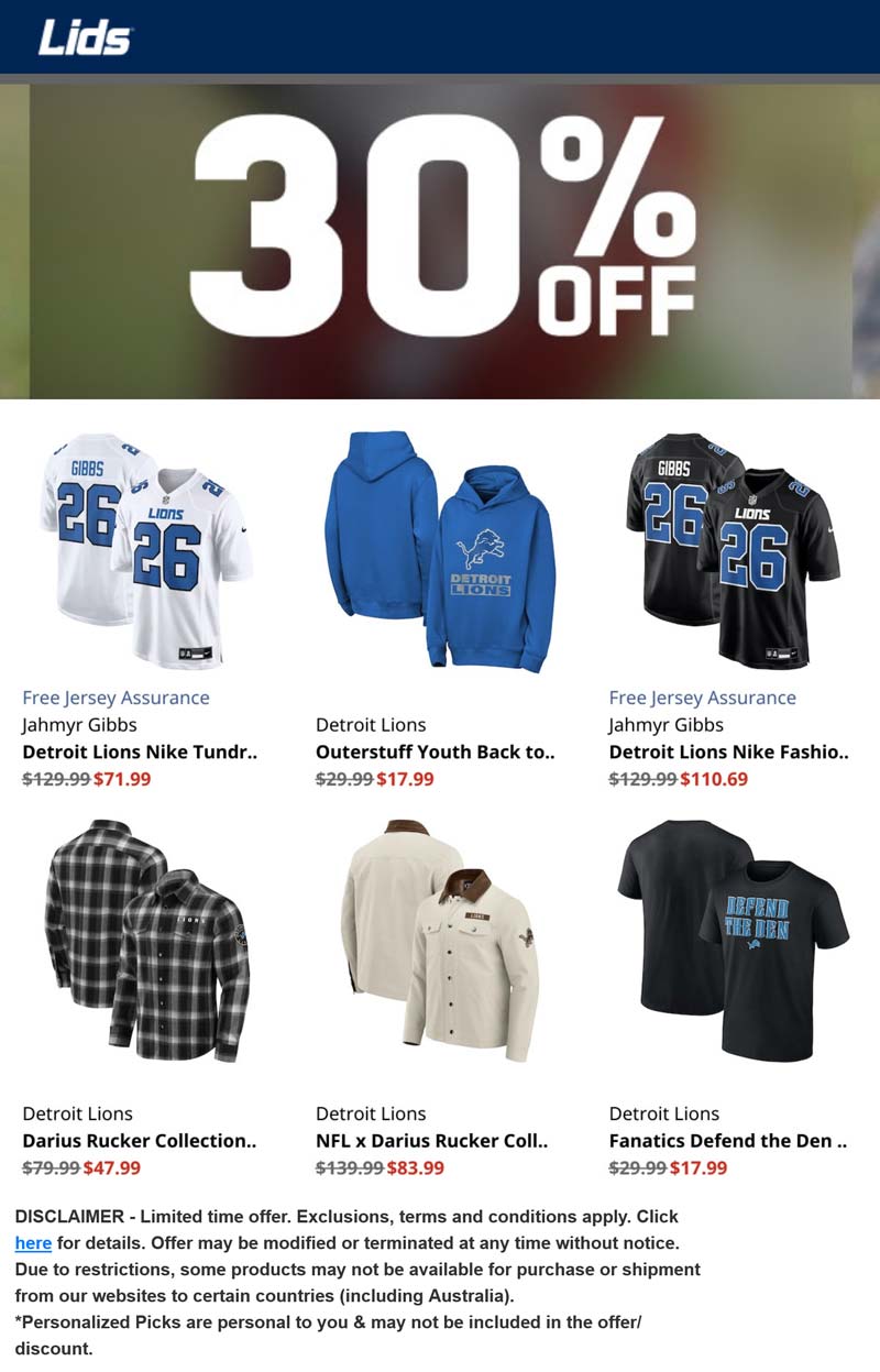 30% off today at Lids #lids - The Coupons App®
