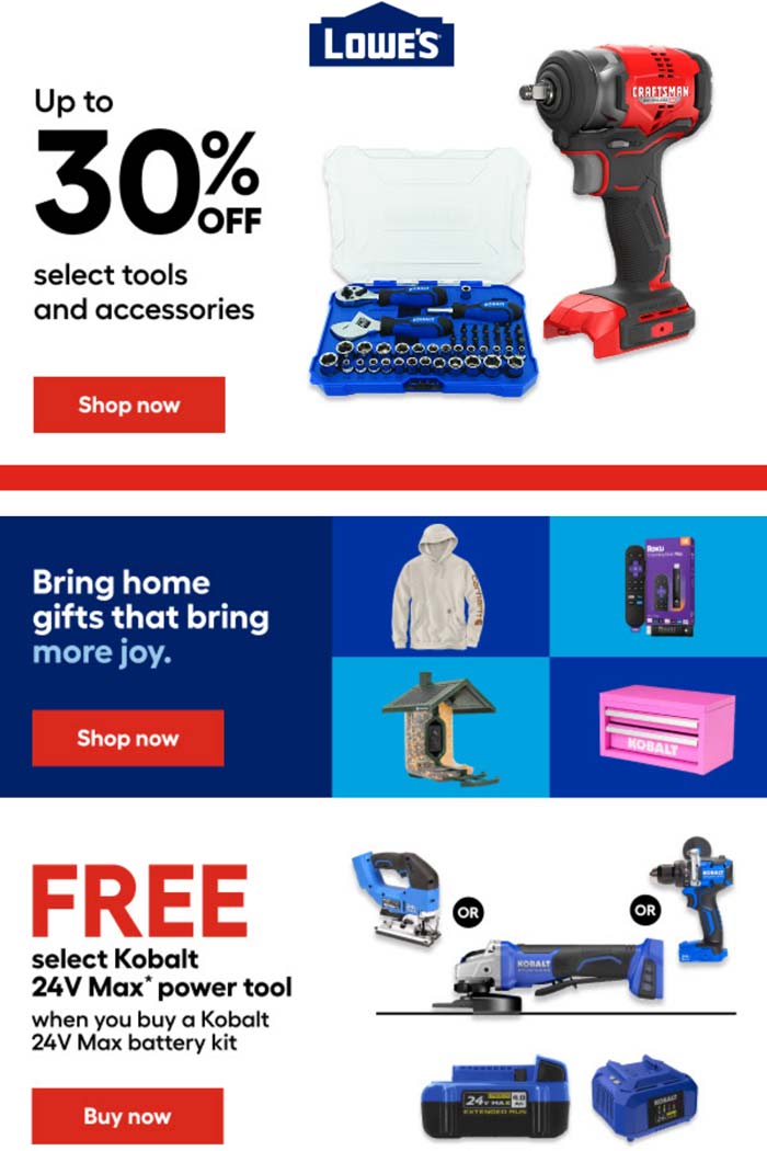 Free kobalt power tool with your battery & more at Lowes #lowes - The ...