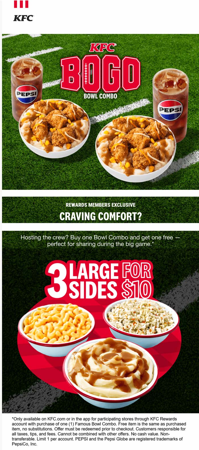 $5 famous chicken bowl at KFC #kfc - The Coupons App®